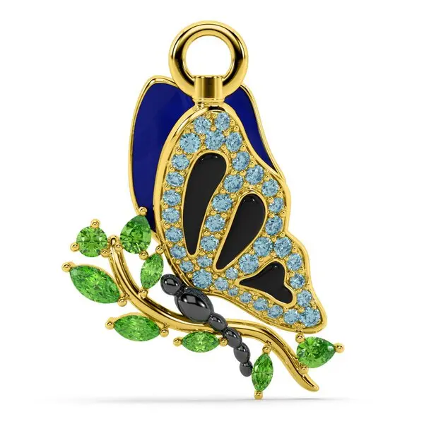 ONI Painted Lady Charm Butterfly Charm