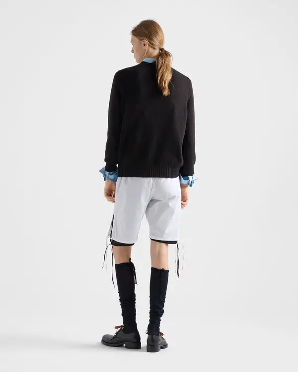 Prada Poplin Bermudas