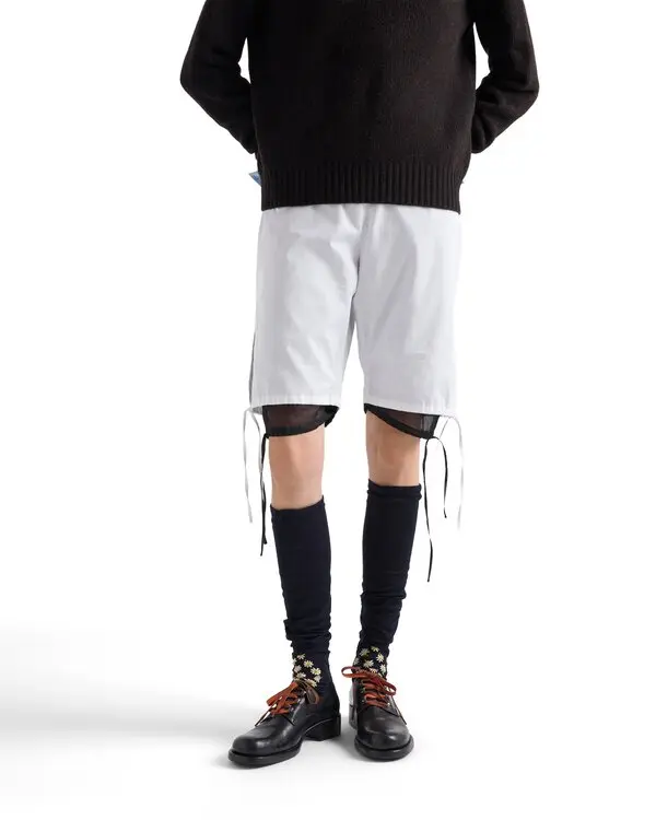 Prada Poplin Bermuda Shorts