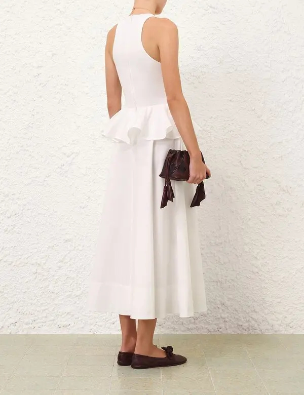 Zimmermann Jersey Poplin Dress - Ivory