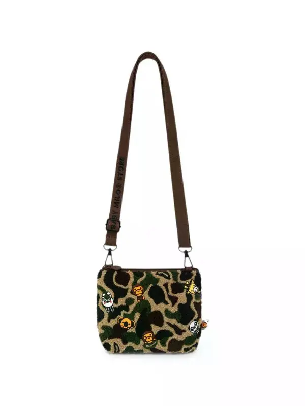 A BATHING APE Camo Baby Milo Shoulder Bag
