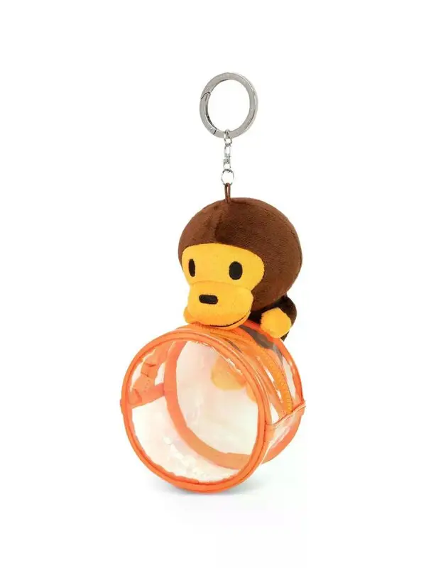 A BATHING APE Baby Milo Plush Pouch - Orange