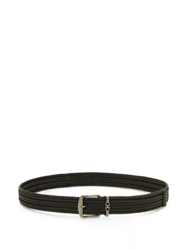 FERRAGAMO Gancini Braided Belt