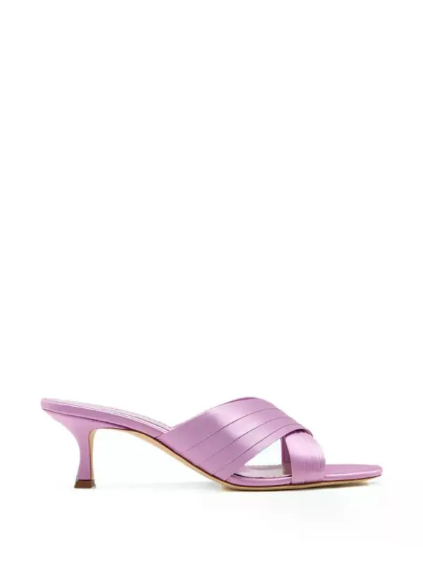 Manolo Blahnik Criss-cross Strap Mules