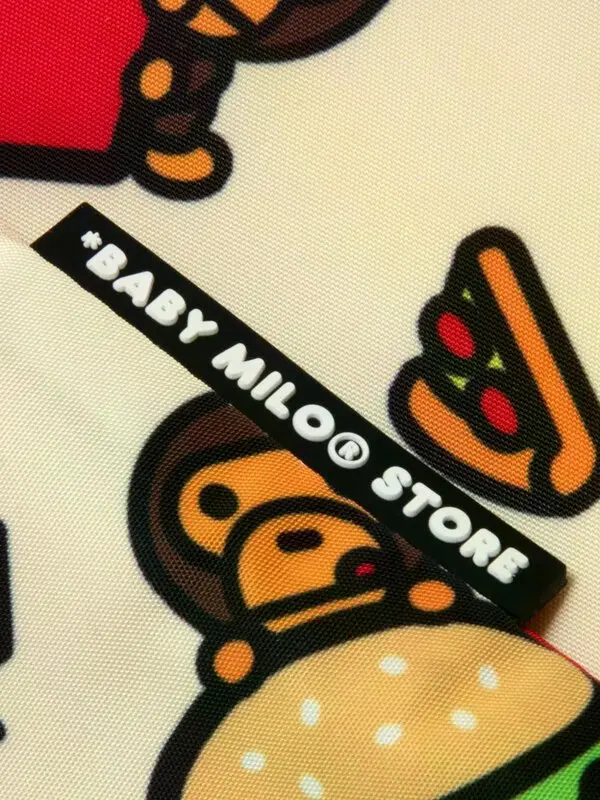A BATHING APE Baby Milo Print Tote Bag