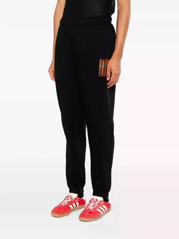 MELT Graphic-print Track Pants - Black