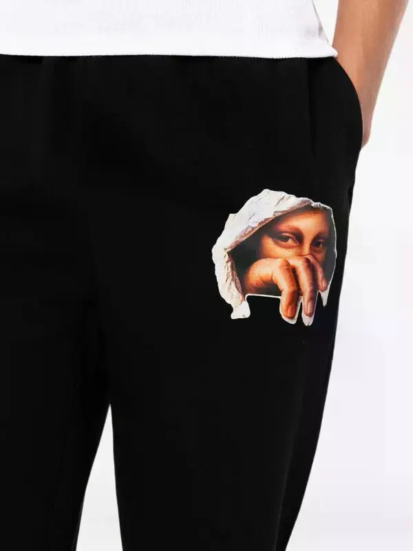 MELT Graphic-print Track Pants - Black