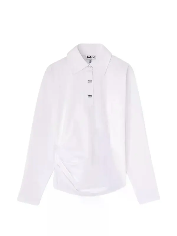 GANNI Polo Shirt In Jersey
