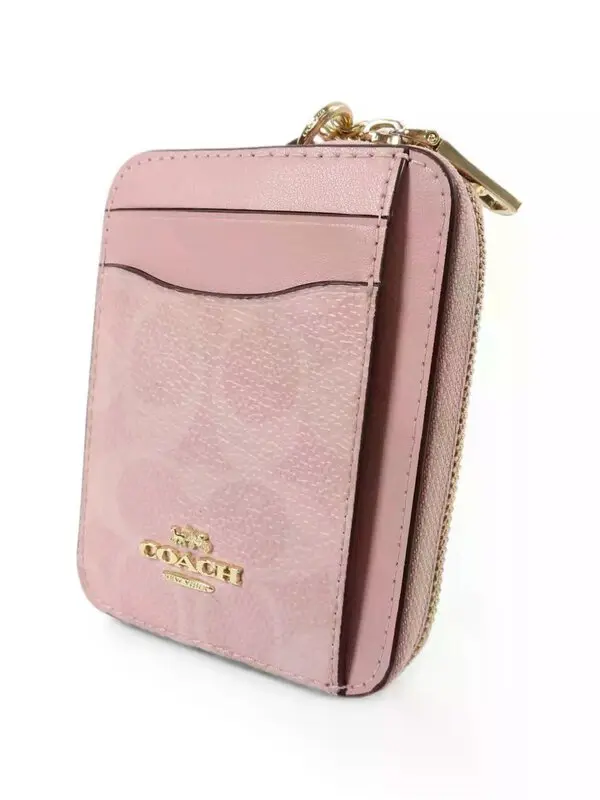 COACH VINTAGE Signature Zip Card Case