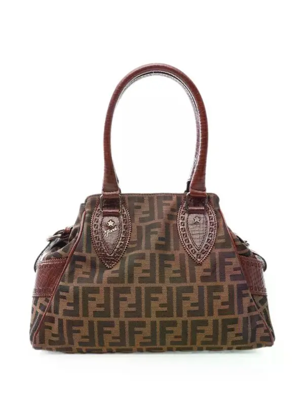Fendi 2000s Etnico Zucca Tote Bag