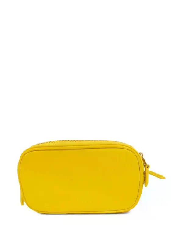 COACH VINTAGE Logo Plaque Shoulder Bag - Yellow