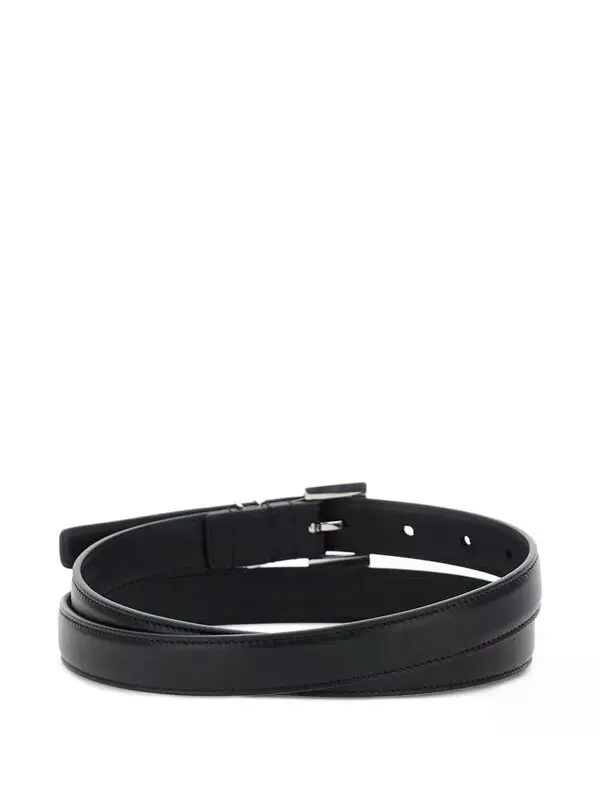 Saint Laurent Cassandre Leather Belt