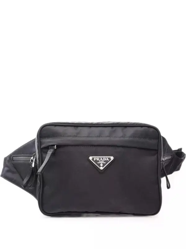 Prada 2010s Logo-plaque Belt Bag