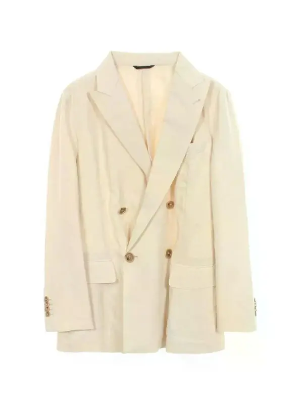 Giorgio Armani 2000s Raw-edge Double-breasted Blazer
