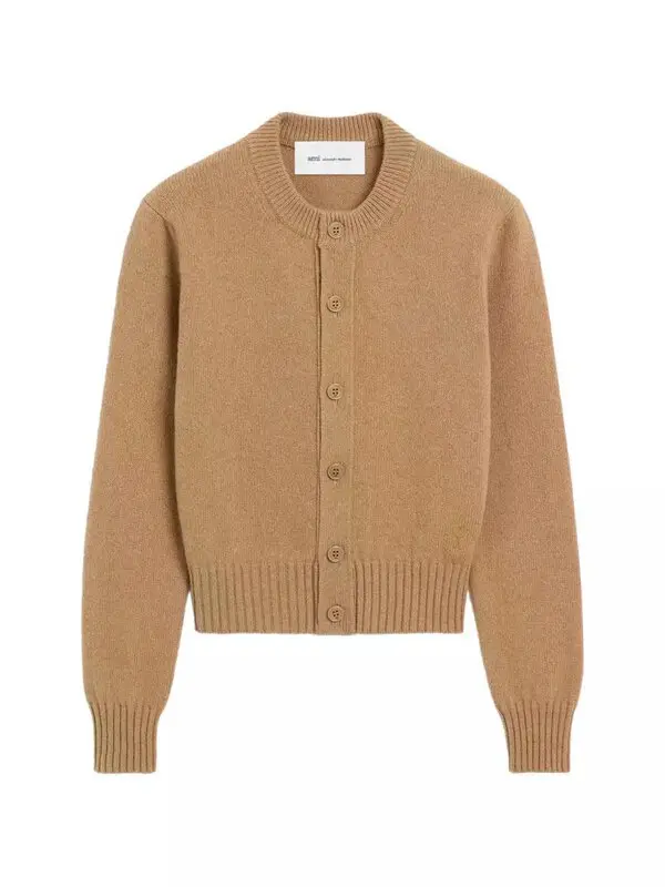 AMI Paris Crewneck Cashmere Cardigan