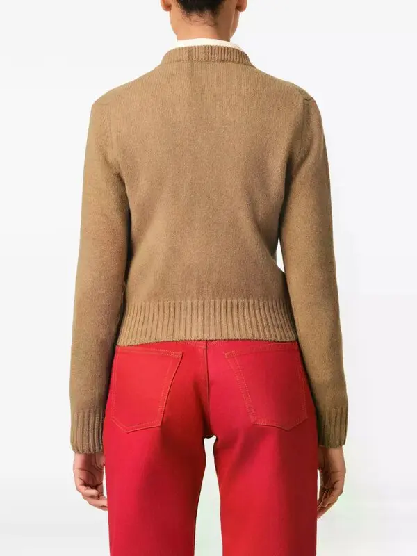 AMI Paris Crewneck Cashmere Cardigan