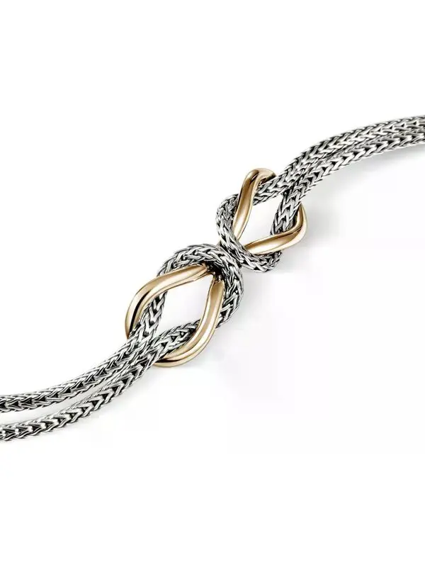 John Hardy Sterling And 14k Yellow Gold Infinite Love Knot Bracelet