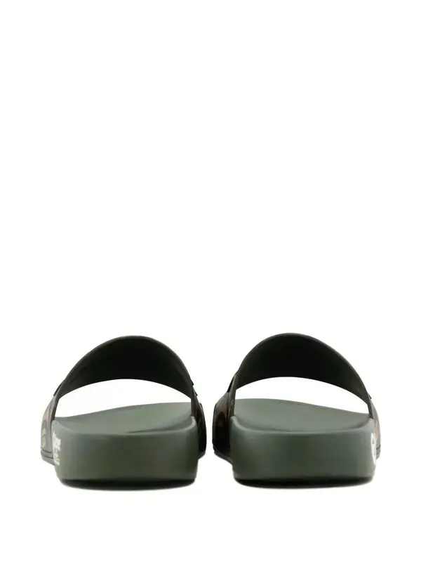 AAPE BY *A BATHING APE Logo-patch Monogram-pattern Slides