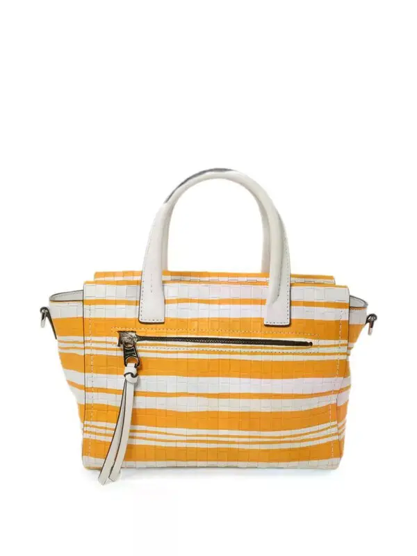 COACH VINTAGE Bleecker Woven Striped Tote Bag