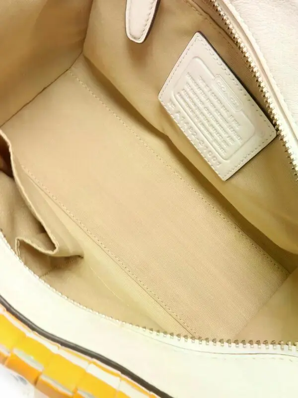 COACH VINTAGE Bleecker Woven Striped Tote Bag