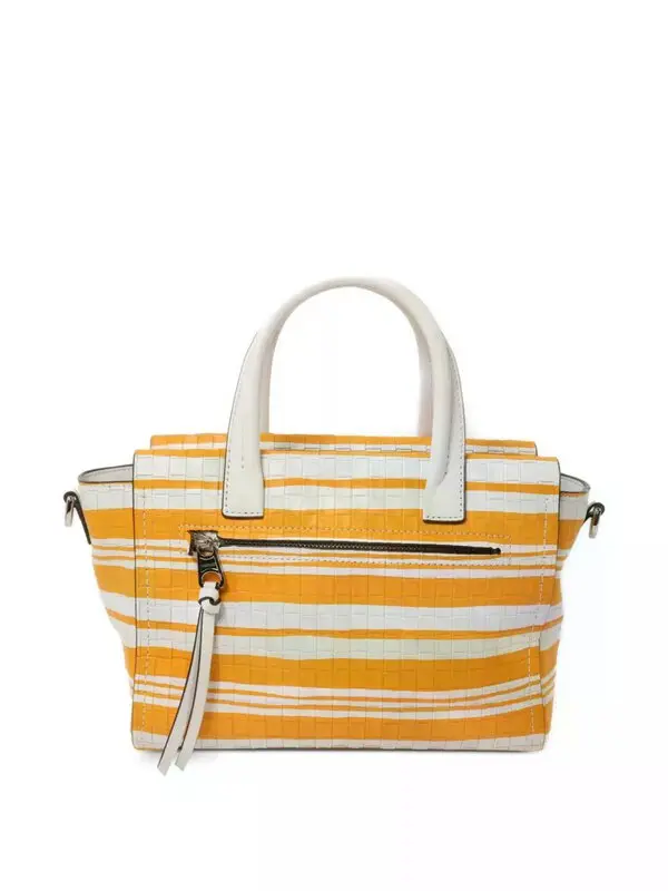 COACH VINTAGE Bleecker Woven Striped Tote Bag