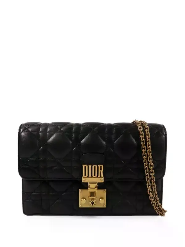 Dior Dioraddict Cannage Cross Body Mini Bag - Black
