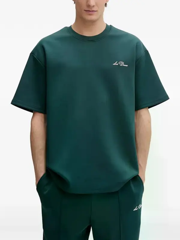 LES DEUX Logo-embroidered T-shirt