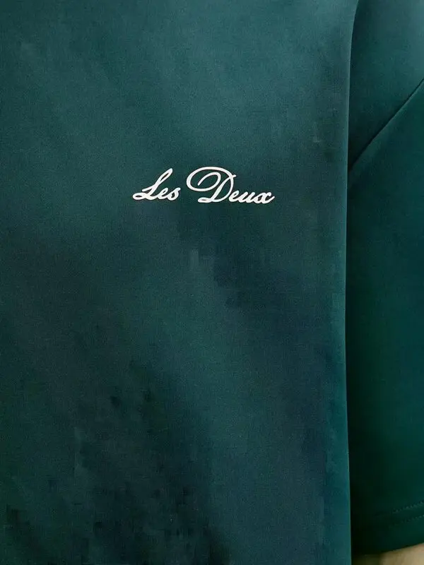 LES DEUX Logo-embroidered T-shirt