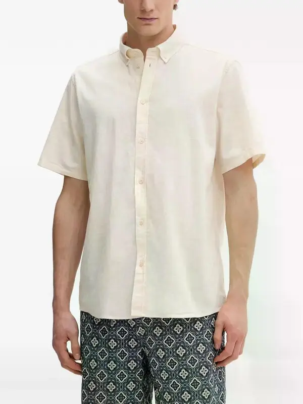 LES DEUX Konrad Short-sleeved Button-down Shirt