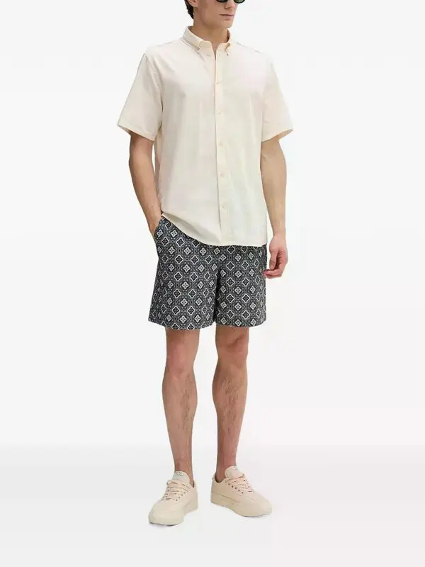 LES DEUX Konrad Short-sleeved Button-down Shirt