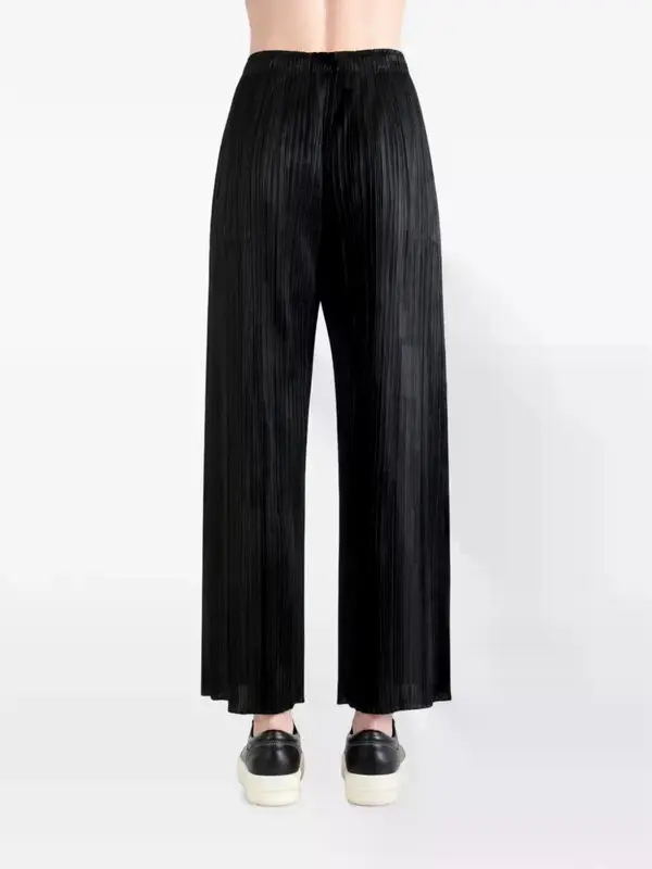 Issey Miyake Monthly Colors July Pleated Wide-leg Trousers - Black