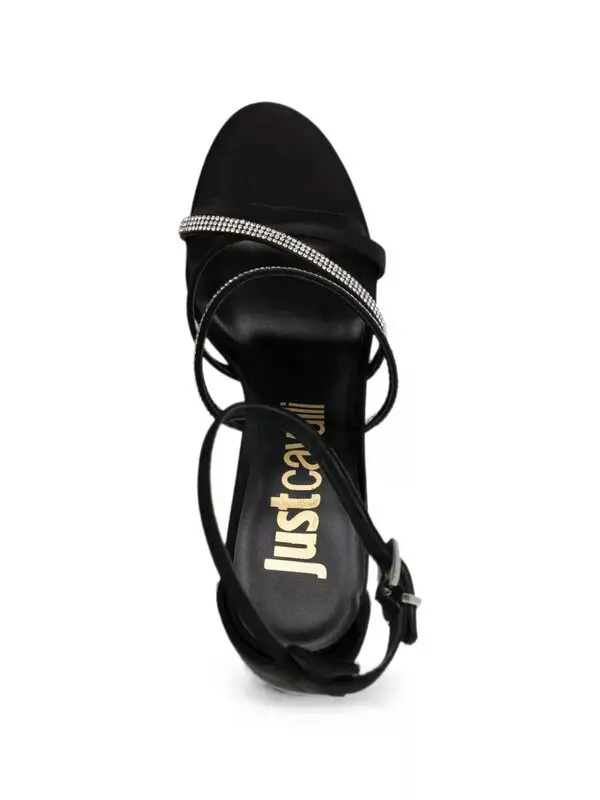 Just Cavalli Crystal-embellished Buckle-fastening Sandals