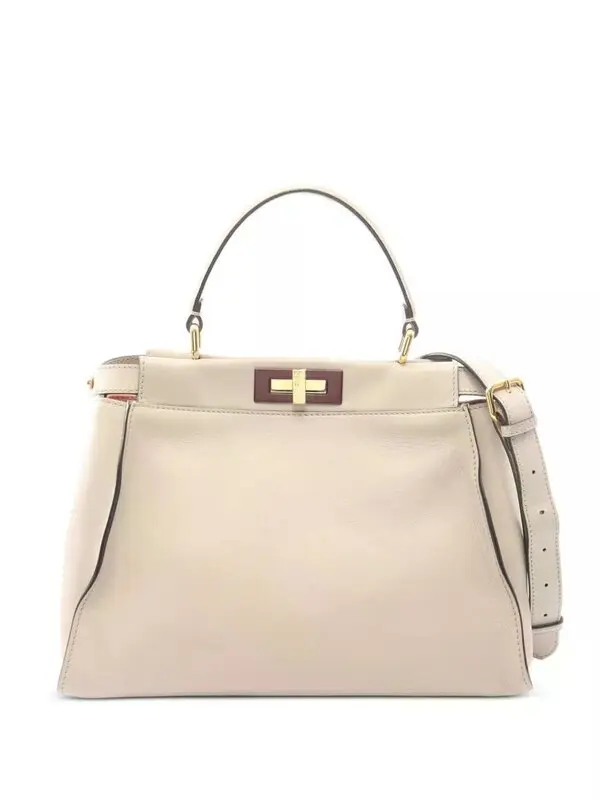 Fendi 2000s Peekaboo Leather Tote Bag