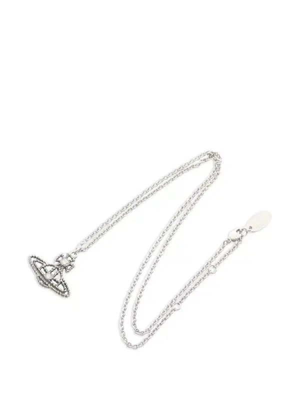 VIVIENNE WESTWOOD Coretta Orb Rhinestone Necklace - Silver