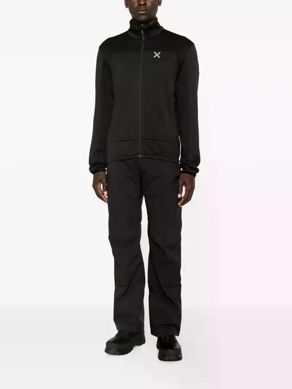 MONTURA Logo-print Full-zip High Neck Sweatshirt