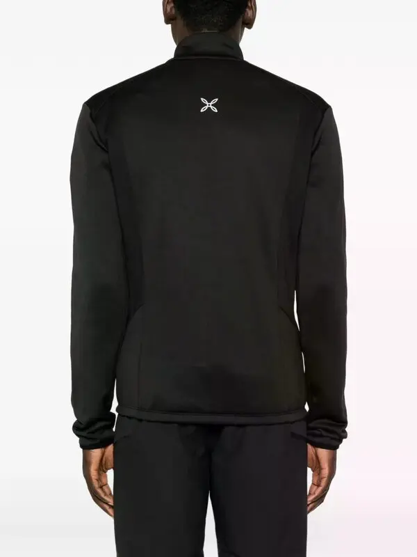 MONTURA Logo-print Full-zip High Neck Sweatshirt