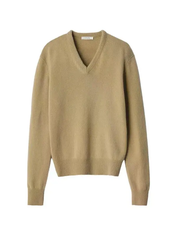 LEMAIRE V-neck Sweater In Cashmere
