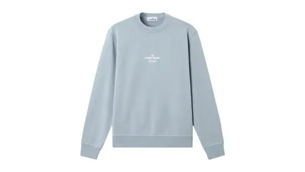Stone Island 6100046 Cotton Fleece 'archivio' Print Sweatshirt - Ash Grey