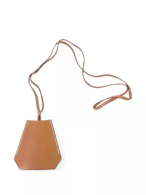 Hermès Leather Clochette Necklace - Brown