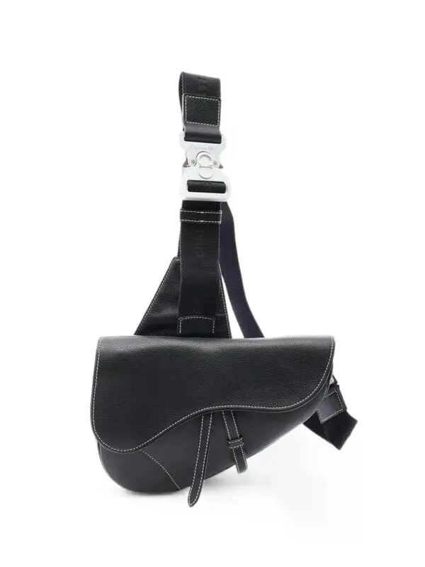 Dior 2010s Saddle Shoulder Bag - Black