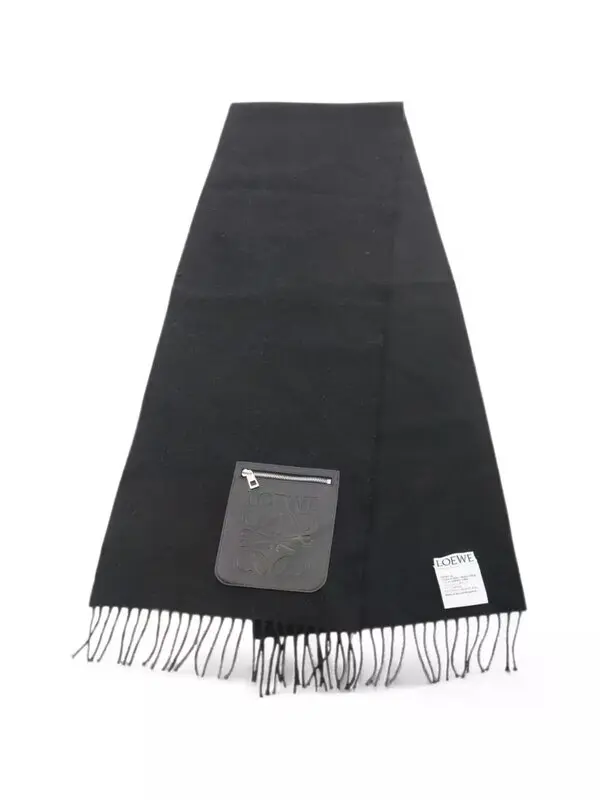 Loewe 2010s Anagram Pocket Scarf - Black