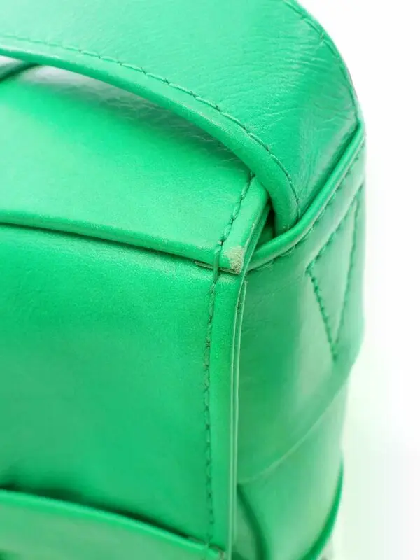 Bottega Veneta Small Cassette Maxi Intrecciato Shoulder Bag - Green