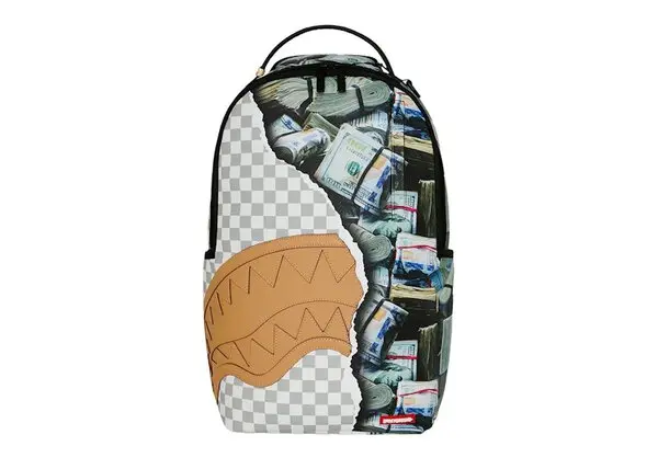 SPRAYGROUND Cream Check Full Of Cash Backpack