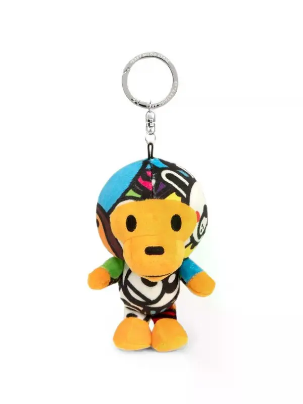 A BATHING APE Graphic-print Plush Keychain