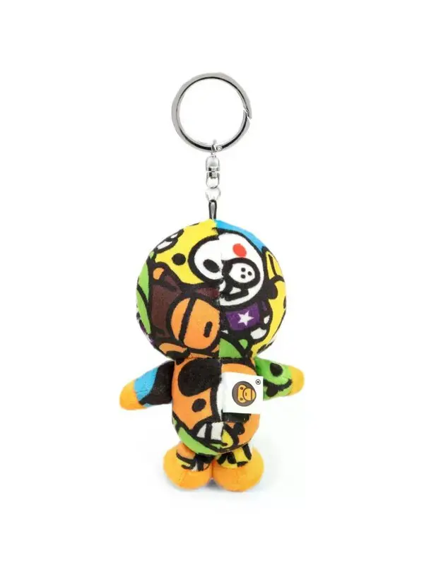 A BATHING APE Graphic-print Plush Keychain