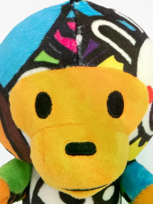 A BATHING APE Graphic-print Plush Keychain