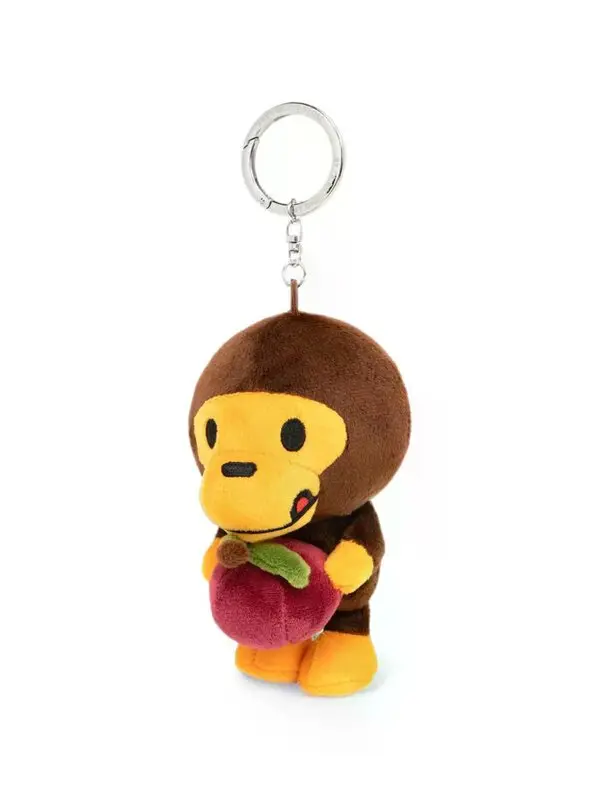 A BATHING APE Fruit-detail Plush Keychain