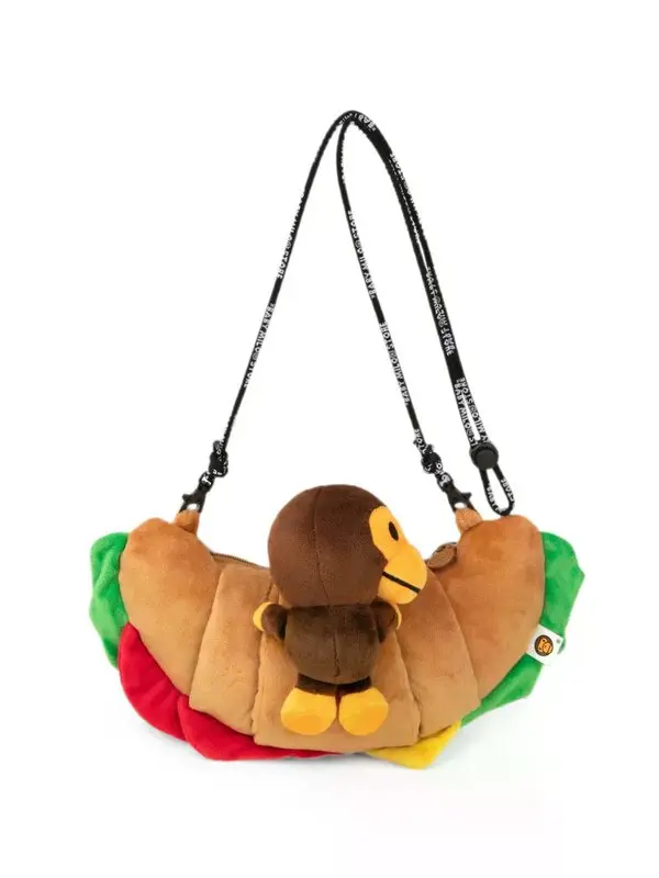 A BATHING APE Baby Milo Plush Crossbody Bag