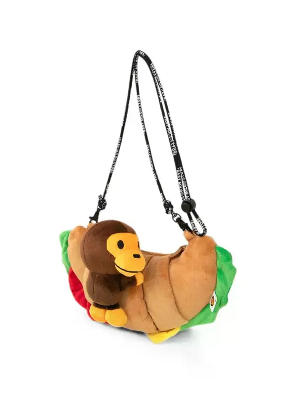 A BATHING APE Baby Milo Plush Crossbody Bag