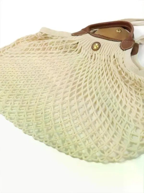 Longchamp Le Pliage Mesh Shoulder Bag - Neutrals